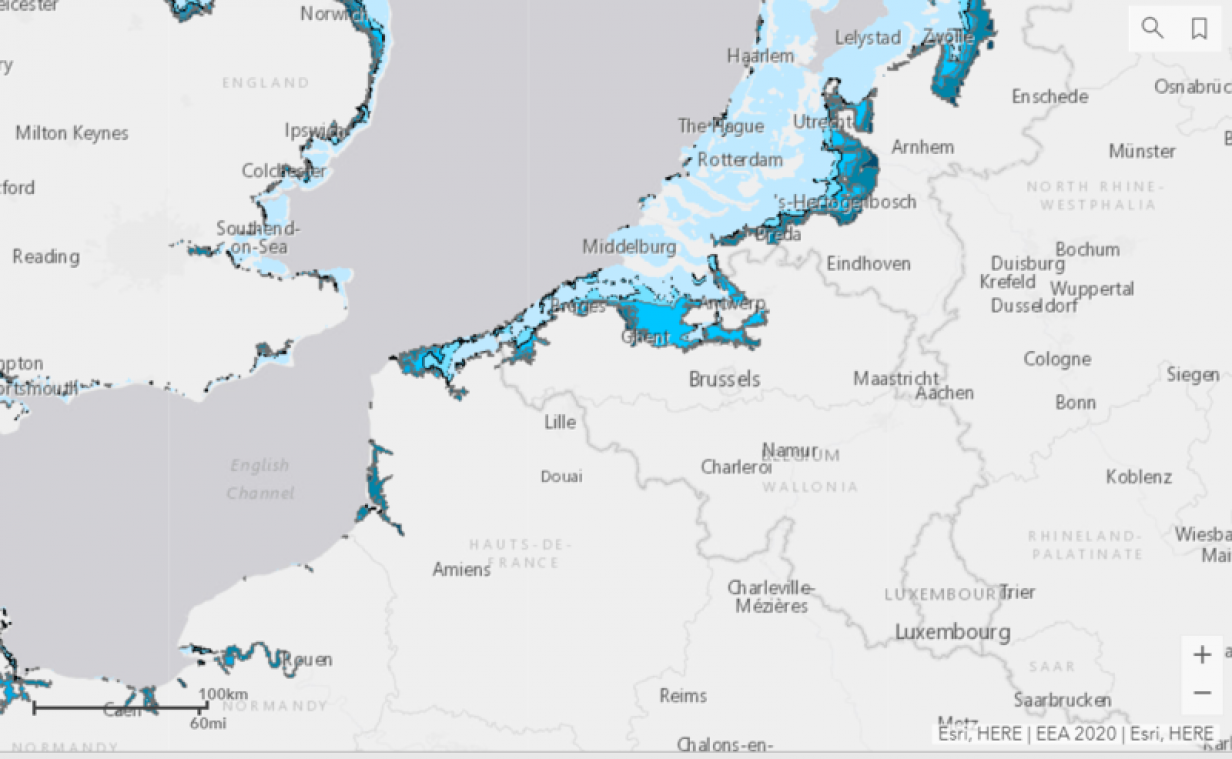 Montée des eaux : voici à quoi pourrait ressembler la Belgique en 2100 ...