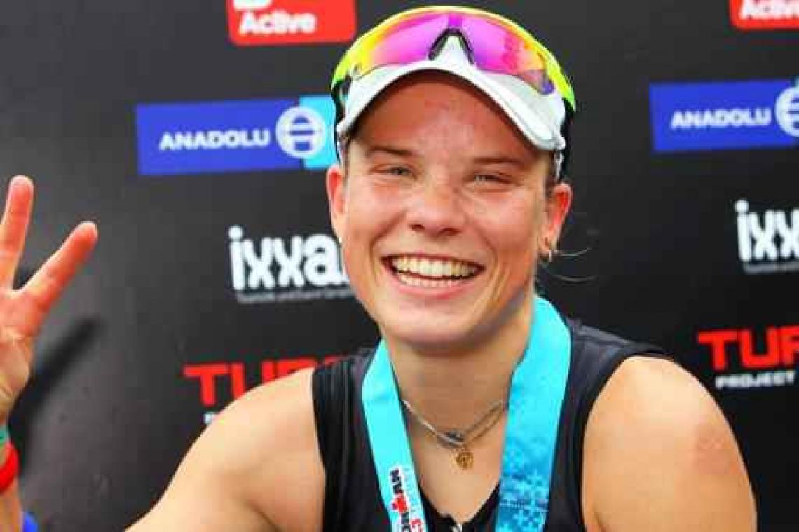 Ironman 70.3 de Raleigh - Alexandra Tondeur au pied du podium en ...