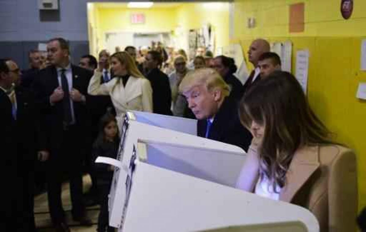 Le candidat républicain Donald Trump a voté à Manhattan - Metrotime