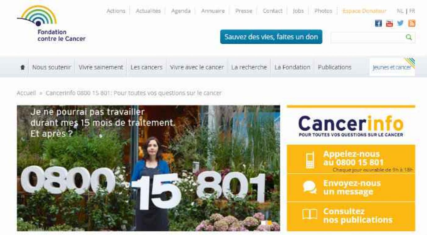 "Cancerinfo": La nouvelle plate-forme de la Fondation contre le Cancer ...