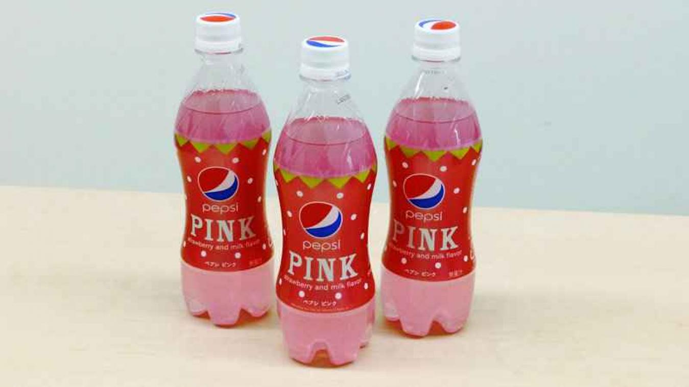 Un Pepsi rose au goût de lait aromatisé à la fraise, ça vous tente ...