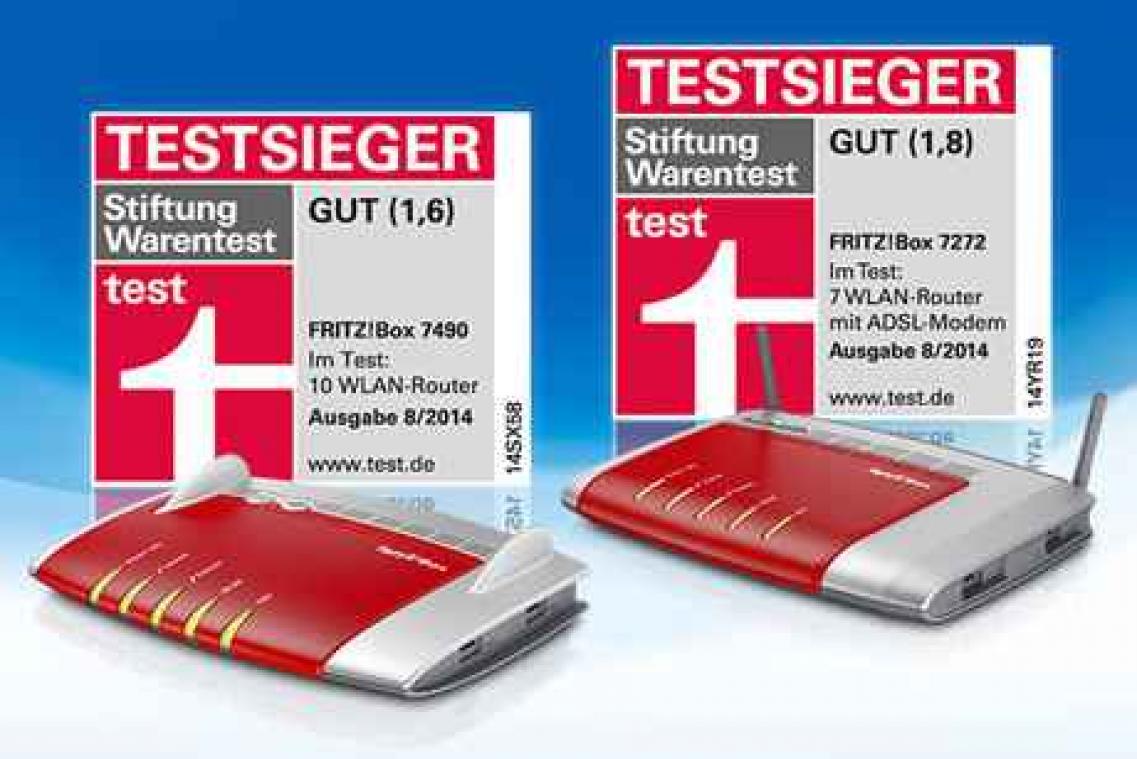 FRITZ!Box 7490 et FRITZ!Box 7272 en tête du classement de la fondation ...