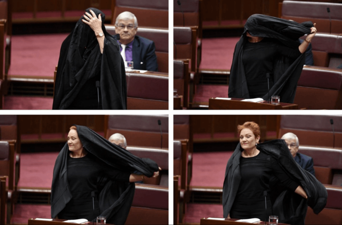 Australie: la sénatrice anti-islam veut interdire la burqa dans les ...