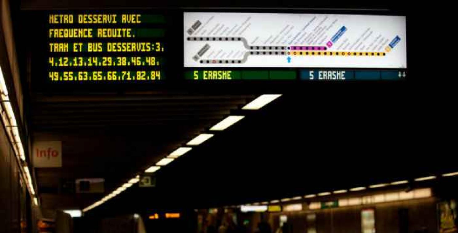 Stib: Arrêt quasi complet du réseau mercredi - Metrotime