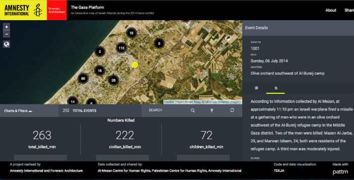 Amnesty International dévoile une carte interactive reprenant toutes ...