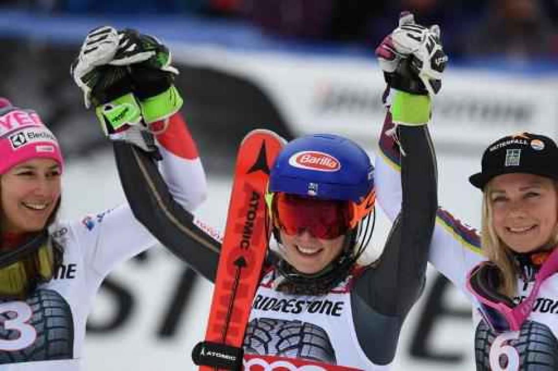Coupe du monde de ski alpin: Mikaela Shiffrin gagne le slalom d ...