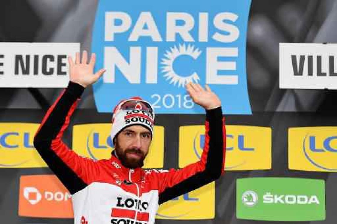 Numéro de Thomas De Gendt, vainqueur en solitaire de la 2e étape du ...