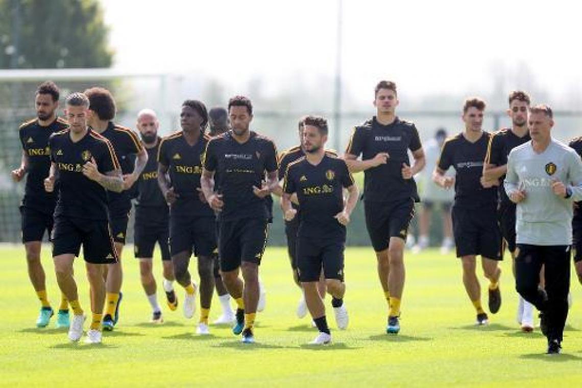 Les Diables Rouges s'entraînent sans Kompany, Vermaelen, De Bruyne ...