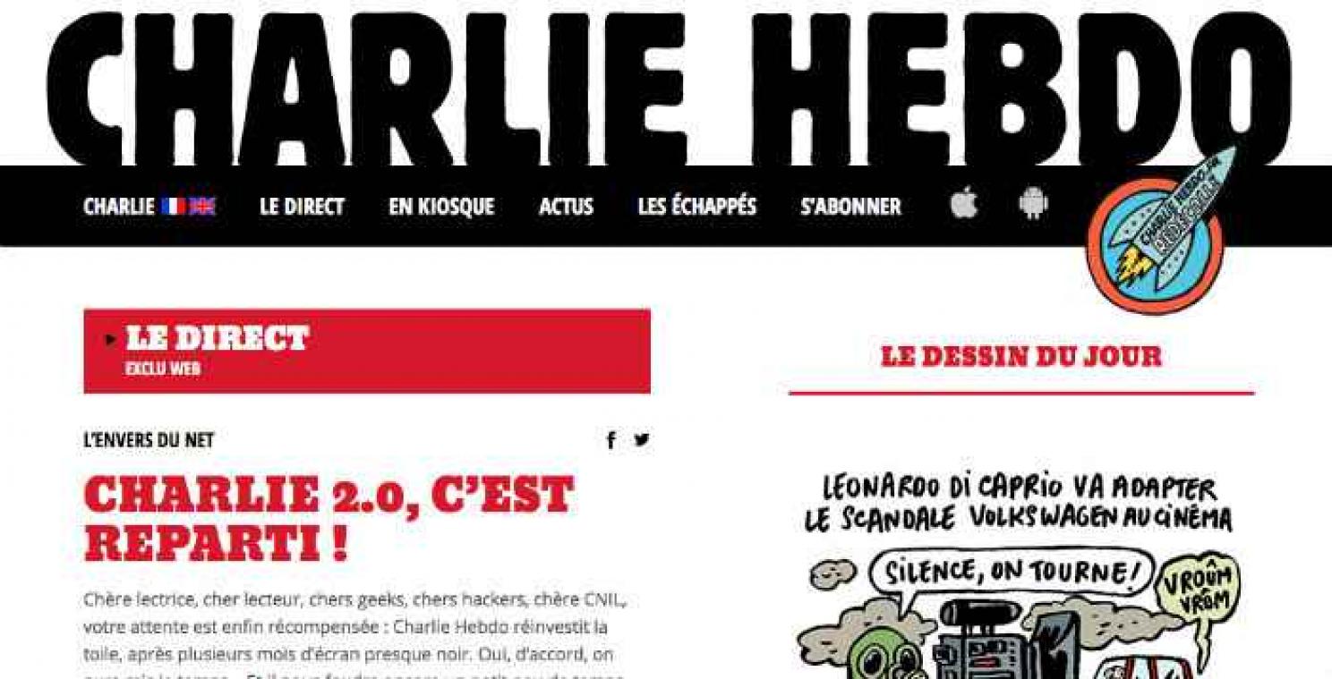 Charlie Hebdo de retour avec un nouveau site internet - Metrotime