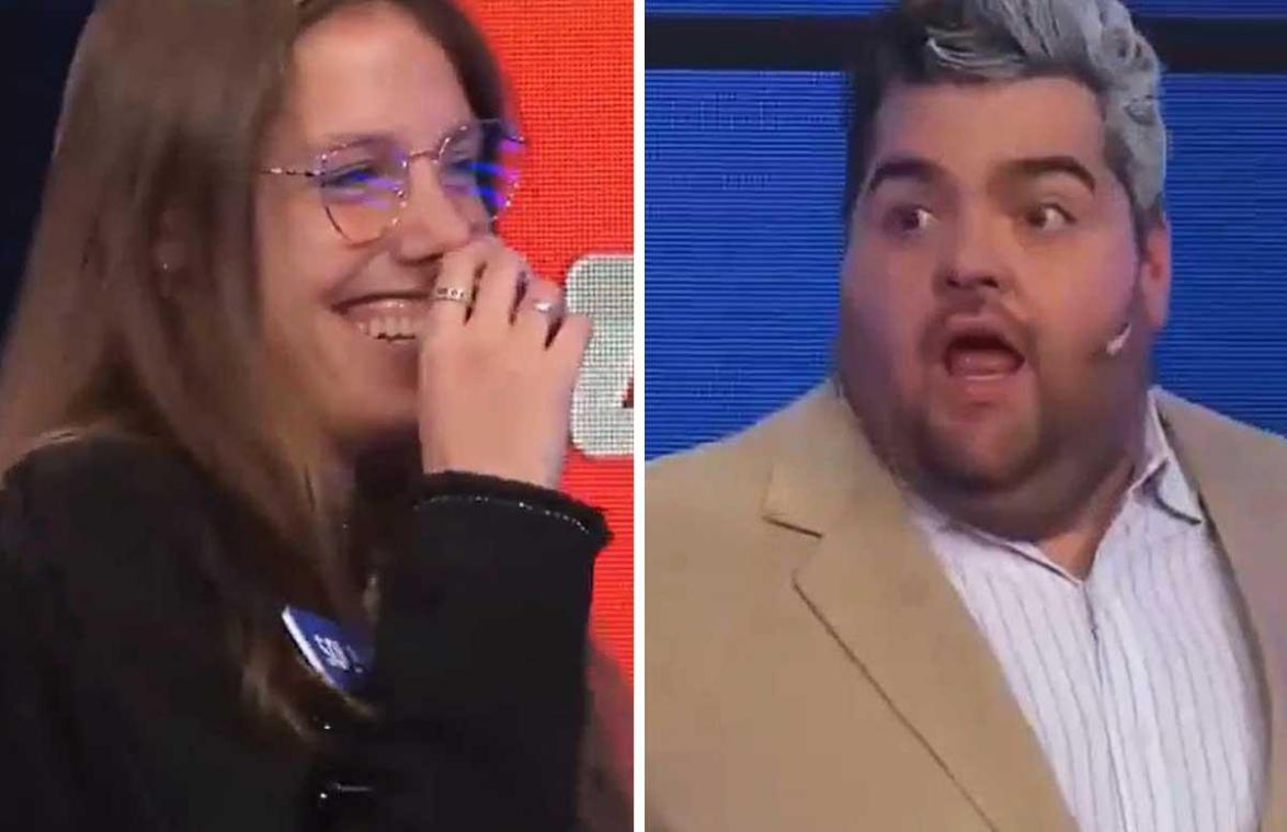 Presentator van spelprogramma gechoqueerd door opvallende lach van ...