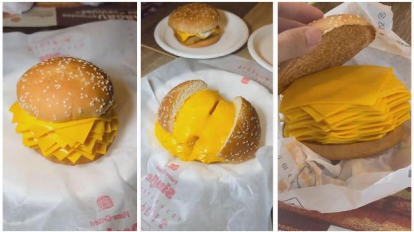 De ‘Real Cheese Burger’ moet de ranzigste burger op de markt zijn ...