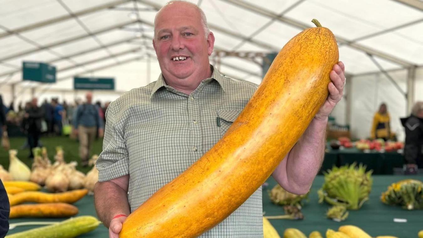 Britse man onthult het geheim achter zijn recordbrekende komkommer ...